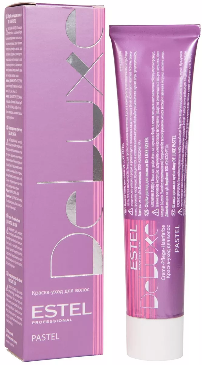 ᐈ Крем-краска для волос Estel Professional De Luxe Pastel, 60 ml ️ Купить в Киеве, Украина на ...